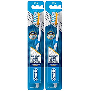 Oral-B Pro-Health Advanced Cross Action Bristles Toothbrush, 40 Soft, Pack of 2