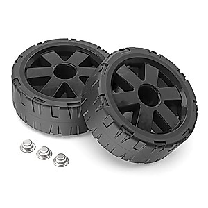 ZAITOE Heavy-Duty Cooler Wheels Replacement for Igloo 5 Gal Beverage Rollers, Igloo Ice Cube 60 QT & 70 QT Rollers, 4 Inch, Black (2 Pack)