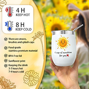 Birthday Gifts for Women, Sunflower Self Care Package Christmas Gifts, Sending Get Well Soon Sympathy Gifts Basket Unique Relaxation Spa Gifts Box for Women, Her, Sister, Mom, Best Friends