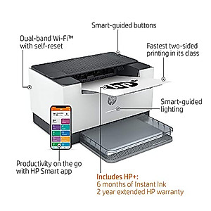 HP Laserjet M209dwe Wireless Black & White Printer - 6GW62E (Renewed)