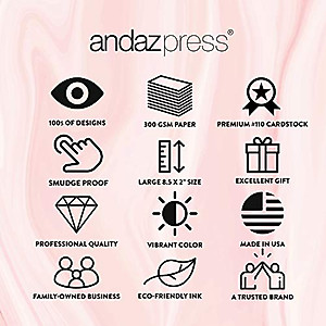 Andaz Press Blush Pink Gold Glitter Girl Baby Shower Party Collection, Water Bottle Label Stickers, 20-Pack