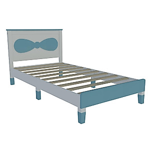 GOWE Twin Size Wooden Bow Bed