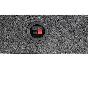 QPower QTW12 Single 12" Sealed Car Audio Subwoofer Sub Box Enclosures, Pair