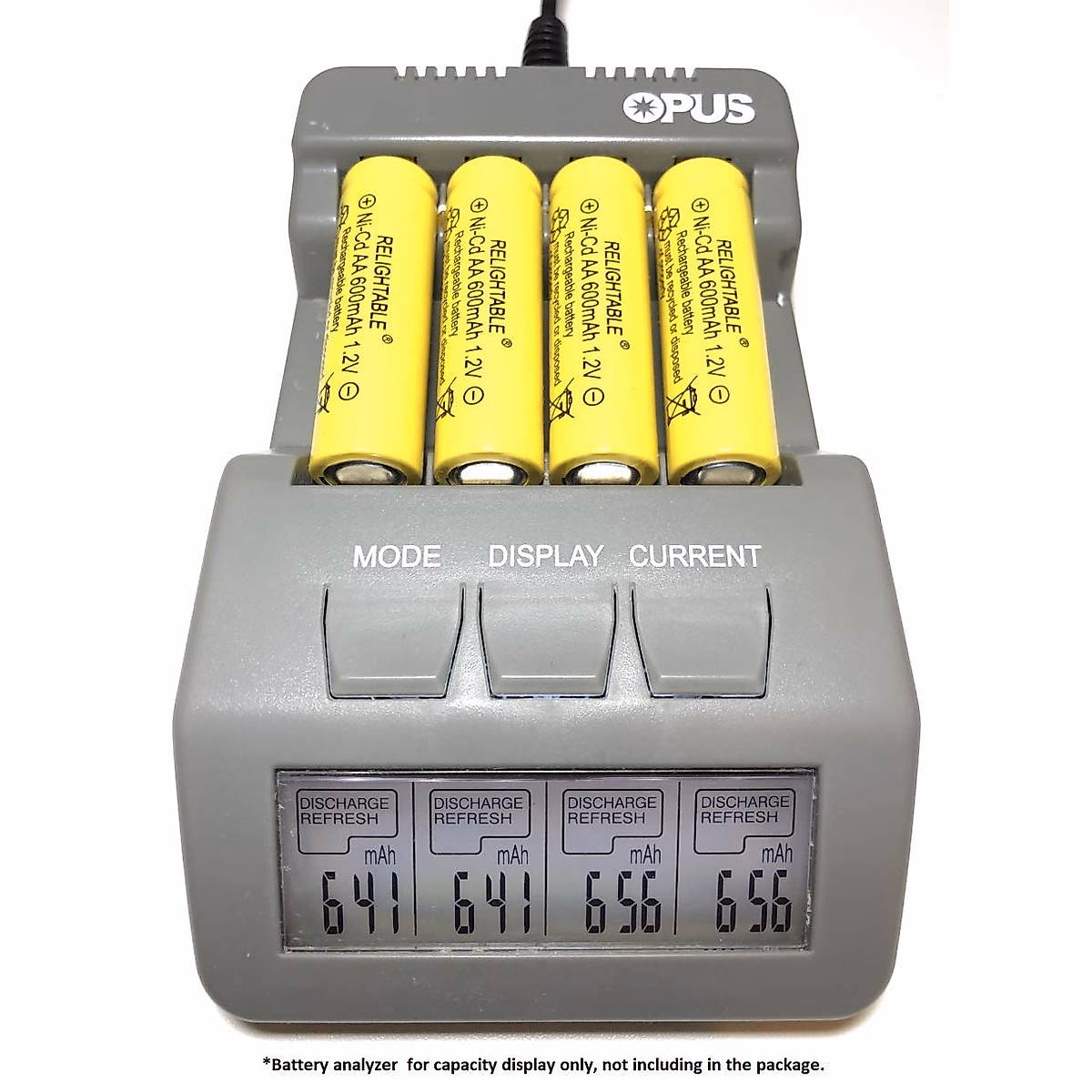 RELIGHTABLE AA NiCd 600mAh 1.2V Rechargeable Batteries for Solar Garden Lights (Pack of 20)