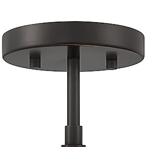 Possini Euro Design Hampton Modern Ceiling Light Semi Flush-Mount Fixture 13 1/4" Wide Soft Gold 2-Light Dark Weave Rattan Drum Shade for Bedroom Kitchen Living Room Hallway Bathroom House Home