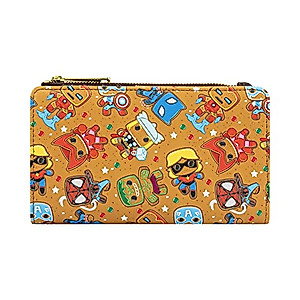 Loungefly Women's Marvel Gingerbread Wallet, Multicolor,MVWA0159