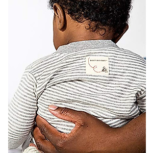 Burt's Bees Baby baby boys Pajamas, Zip-front Non-slip Footed Pjs, Organic Cotton and Toddler Sleepers, A Bee C/Stripe 2-pk, 24 Months US