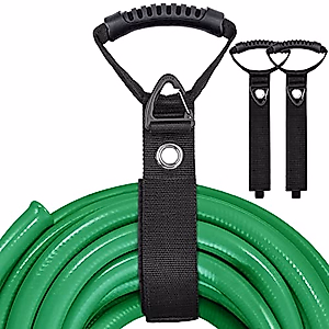 FOLIV 2 Pack Storage Straps 3 in 1 Multifunction, Heavy Duty Storage Straps for Cables, Hoses and Ropes, Extension Cord Organizer with Handle for Pool Hoses, Garden Hoses, Cords - 28inches