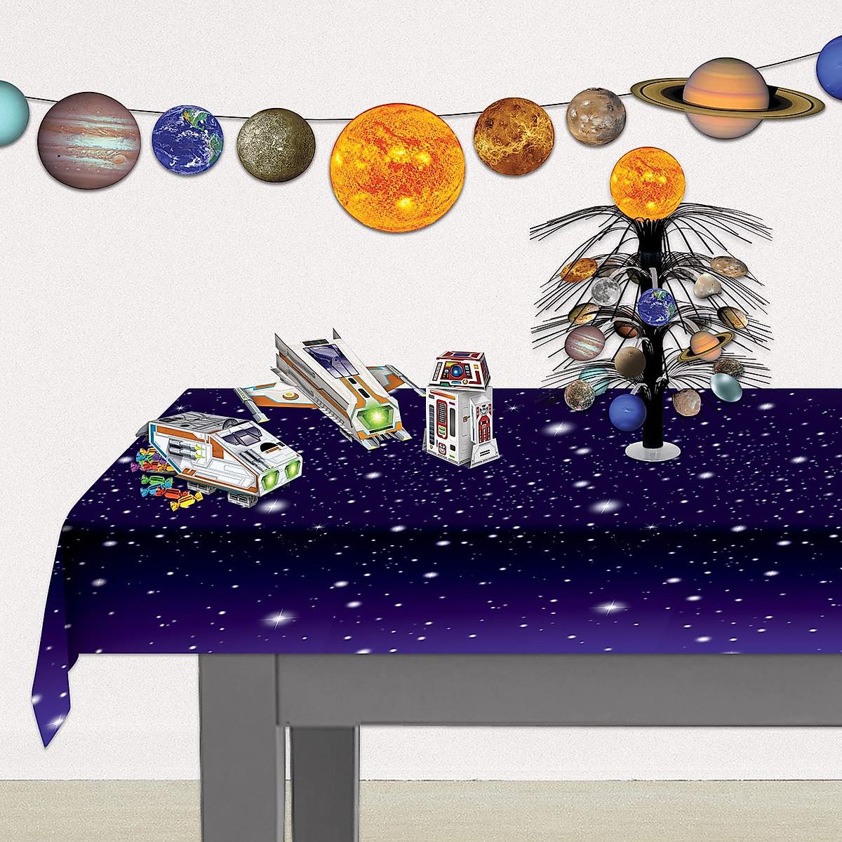 Starry Night Tablecover Party Accessory (1 count) (1/Pkg)