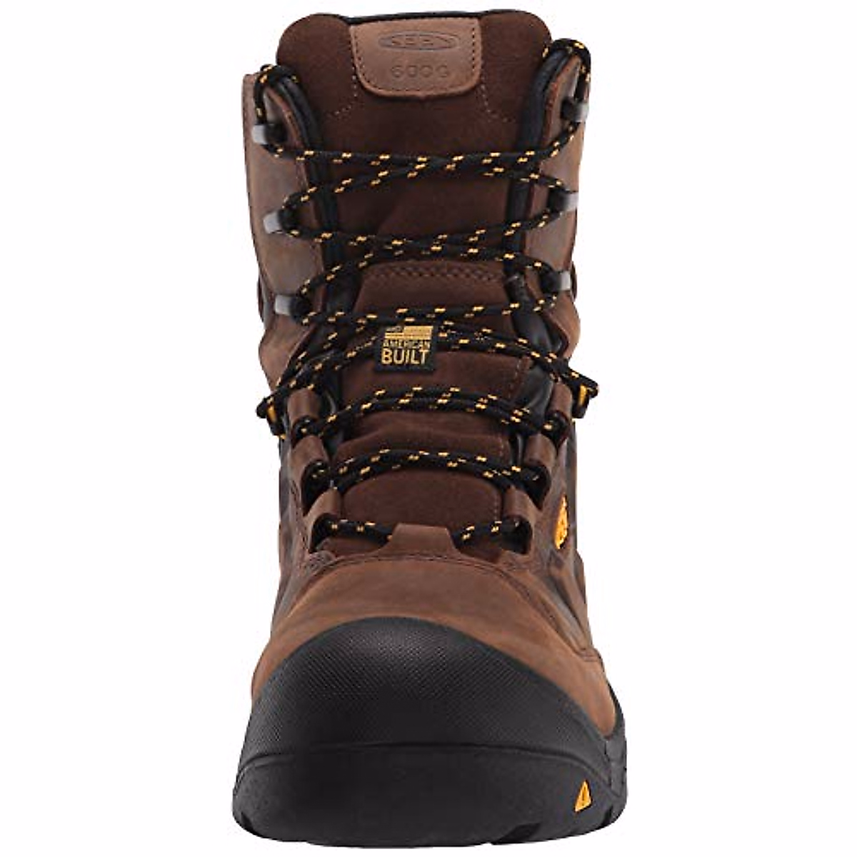 KEEN Utility Dover, Men's, Dark Earth/Black, Comp Toe, EH, WP/Insulated, 8 Inch, Work Boot (10.5 D)