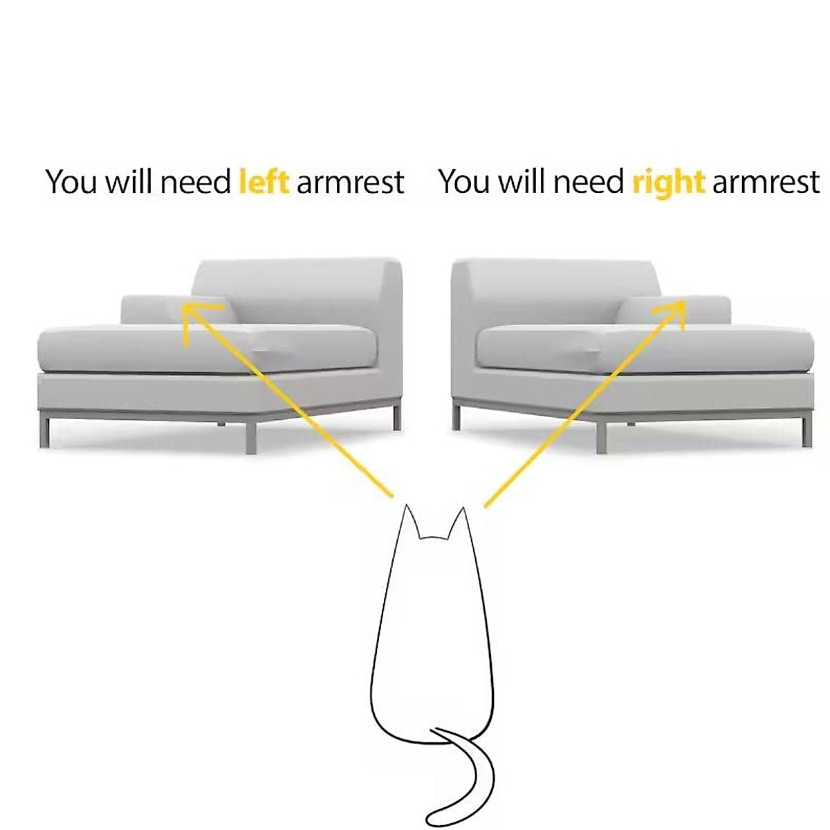 COMFORTLY Chaise Lounge Slipcover Replacement Hand Made Compatible with KRAMFORS Chaise Longue Armrest Right - Covers ONLY (Cashmere Blends - Petrol)