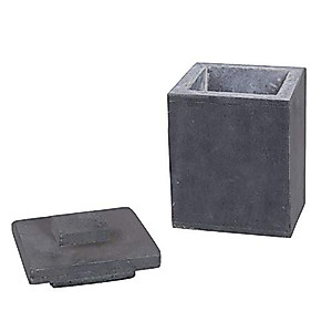 Creative Home Natural Soapstone Cotton Ball Swab Holder Bathroom Storage Jar Container Organizer