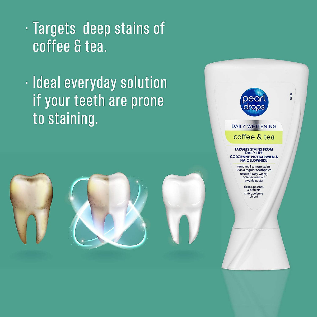 Pearl Drops Daily Removes Daily Stains From Tea & Coffee 50ml