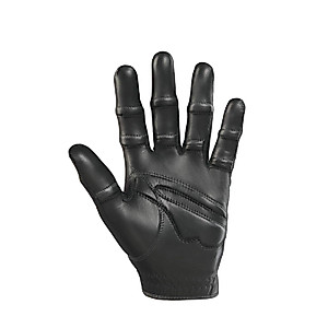 New Improved 2X Long Lasting Bionic StableGrip Men's Black Golf Glove - Patented Stable Grip Genuine Cabretta Leather, Natural Fit Designed by Orthopedic Surgeon! (2XL, Worn on Right Hand)