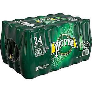 Perrier Carbonated Sparkling Natural Mineral Water: 24-Count (16.9 fl. oz)