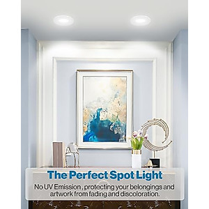 Sunco 4 Pack LED Can Lights Eyeball Retrofit Gimbal 5/6 Inch Recessed Lights 12W=60W, 5 Colors 2700K/3000K/3500K/4000K/5000K, 800 LM, Directional Angled Trim Adjustable Ceiling Downlight UL