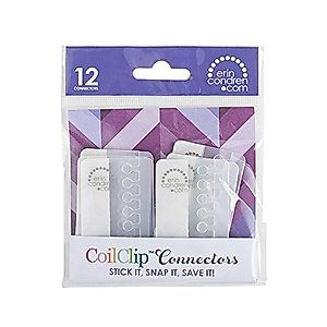 Erin Condren 2" Coil Clip Connectors, Clear (Acc-Coil)