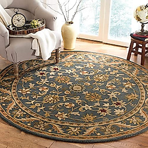 SAFAVIEH Antiquity Collection 2' x 4' Olive / Gold AT52A Handmade Traditional Oriental Premium Wool Accent Rug