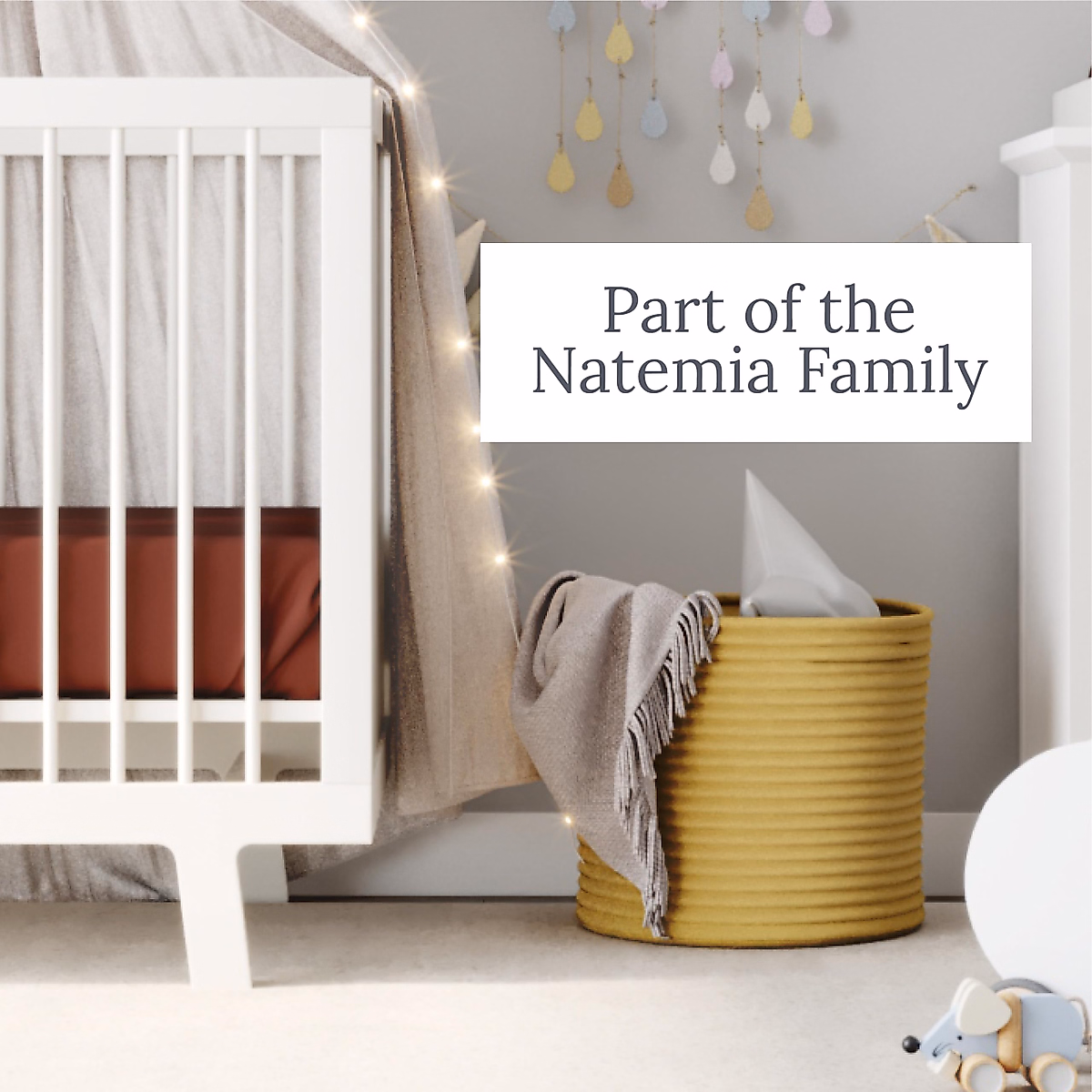 Natemia Fitted Crib Sheet - 100% Organic Cotton - 28 X 52 for Standard Crib and Toddler Mattresses - Silky Soft and Hypoallergenic