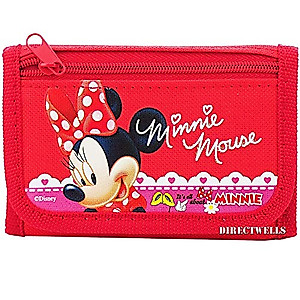 Disney Minnie Mouse Trifold Wallet - 1 WALLET PINK OR HOT PINK RANDOMLY