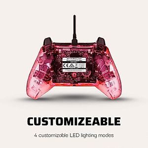 Afterglow LED Wired Game Controller - RGB Hue Color Lights - USB Connector - Audio Controls - Dual Vibration Gamepad- Xbox Series X|S, Xbox One, PC