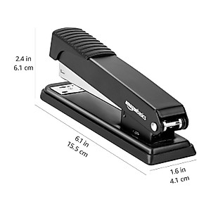 Amazon Basics Stapler, Full-strip Desktop Stapler, Metal Office Stapler, 20 Sheet Capacity, 3-Pack