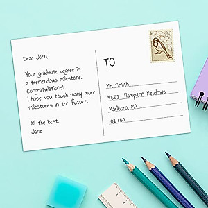 Sweetzer & Orange 300gsm 4x6” Postcard Paper Cardstock (Both Sides Blank) For Art or Blank Postcards for Mailing. Set of 60 White Blank Post Cards, Printable Postcards Set. Bulk Post Card Pack.