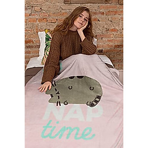 Culture Fly Pusheen The Cat Nap Time 45" x 60" Plush Fleece Throw Blanket