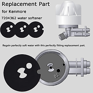 7204362 Water Softener Venturi Gasket Replacement, Compatible with Whirl-Pool, Ken-More, Ken-More Eli-te & Eco-dyne, Ken-More Water Softener Parts（3 pcs）