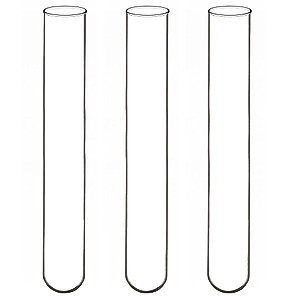 Labasics 30 Pack Borosilicate Glass Round Bottom Test Tubes, 15 mm OD X 100 mm Length (Pack of 30)