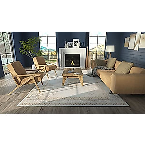 Momeni Rugs Isabella Traditional Medallion Flat Weave Area Rug, 7'10" X 10'6", Blue