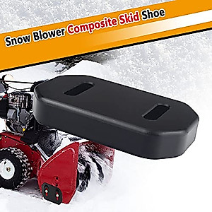 ZHIXING M144012 780-286 Snowblower Composite Skid Compatible with A-riens 02483859 01016500 A108BD, for JohnD-eere M124413 M144012 Snowblower Models.