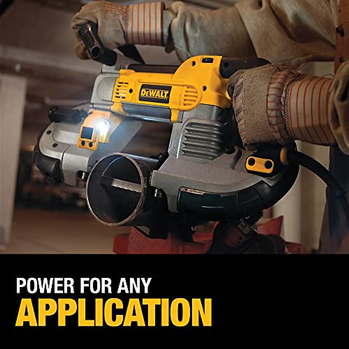 DEWALT - GID-298457 Portable Band Saw, Deep Cut, 10 Amp, 5-Inch (DWM120) Black/Yellow