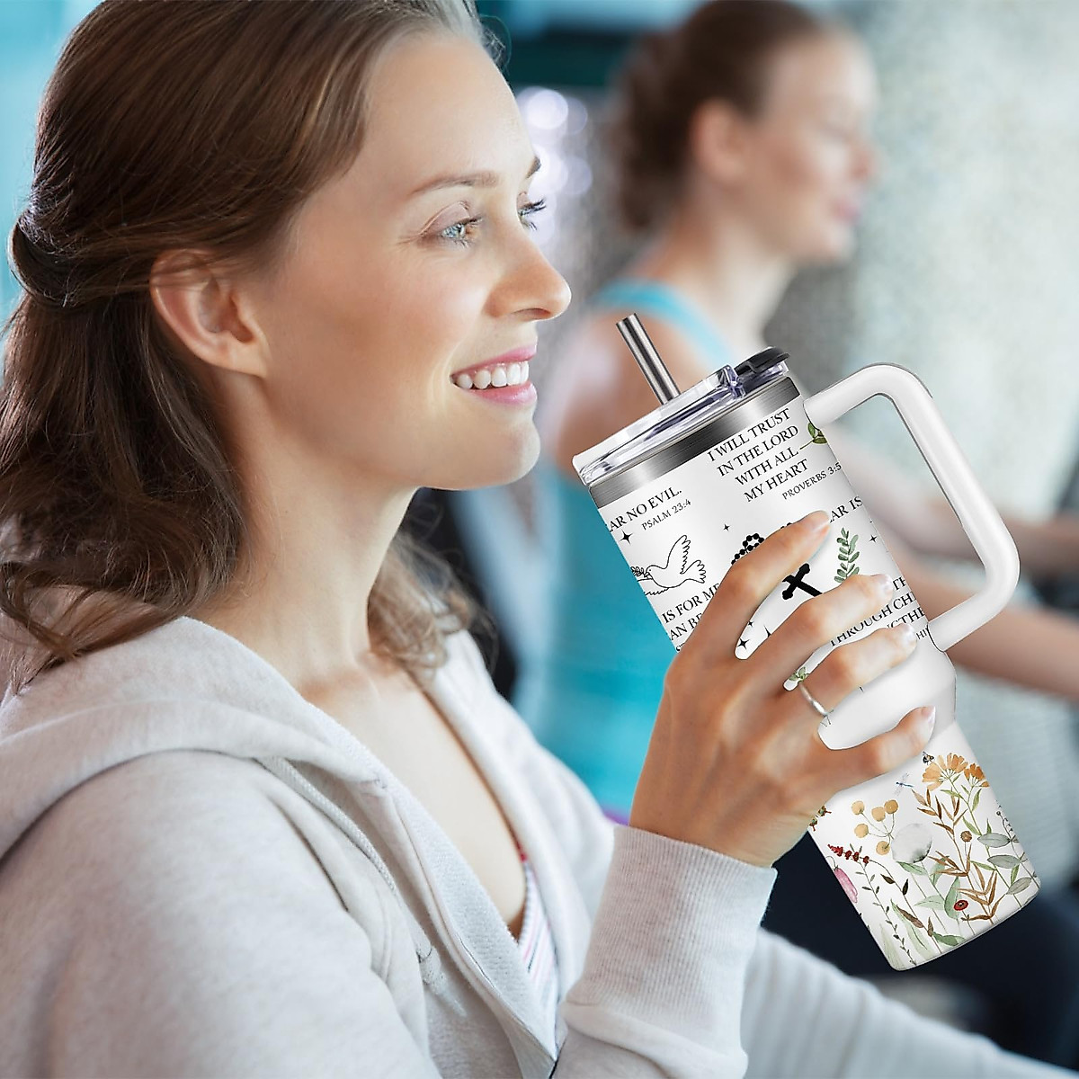 Christian Gifts for Women God Tumbler 40oz Child of God Gifts Coffee Travel Cup - Inspirational Religious Birthday Catholic Spiritual Gift for Sister Friends, Baptism Confirmation Gift for Girls