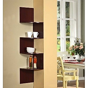 4D Concepts Hanging Corner Storage, Cherry