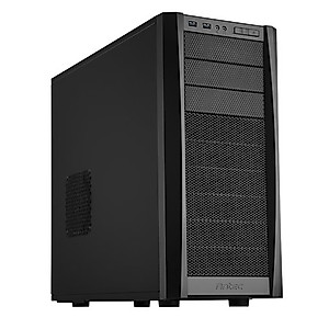Antec Gaming Series Three Hundred Two Mid-Tower PC/Gaming Computer Case with 9 Tool-Less Drive Bays, 2 SSD, 120/140mm Fans x 2 Pre-Installed, 4 Fan Mounts for ATX, M-ATX and Mini-ITX,Black