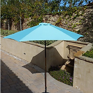 Formosa Covers 9ft Umbrella Replacement Canopy 6 Ribs in Light Blue (Canopy Only)