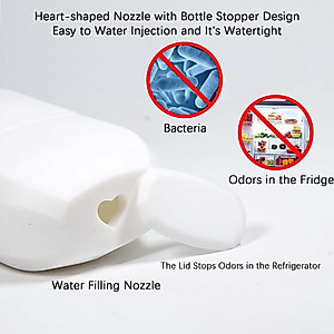 PASNOWFU Upgrade Ice Cube Face Roller, Facial & Eyes and Neck, Brighten Skin & Enhance Your Natural Glow, Facial Treatment to Tighten & Tone Skin & De-Puff The Eye Area, Cryotherapy for Face (White)