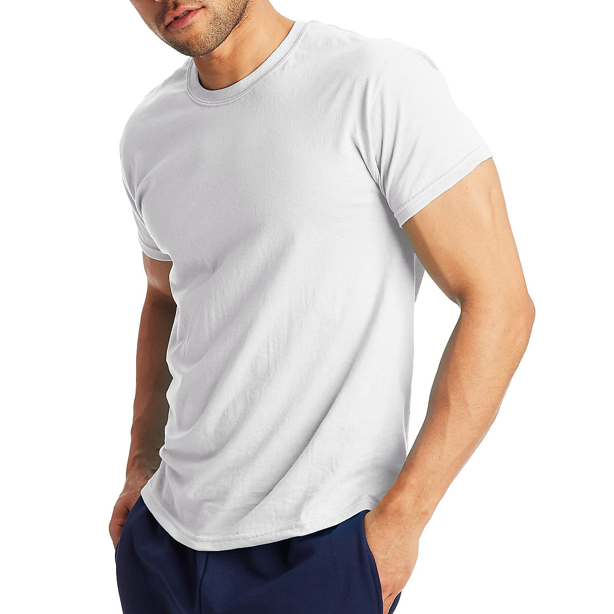 Hanes Men's 2 Pack X-Temp Performance T-Shirt, White, X-Large