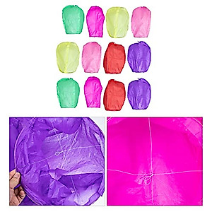 YARNOW 24pcs Floating Colored Memorial Blessing and to Multicolored Release Fashion Wedding Lanterns Lantern Traditional Party Celebration in Festival Garden Wishing Ornament New