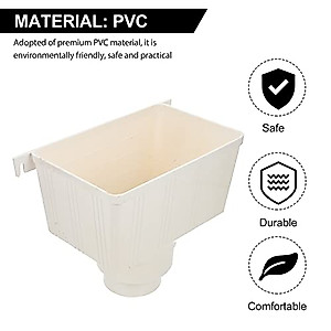 DOITOOL Gutter Downspout Adapter Universal Rainwater Gutter Downspout Outdoor Downspout Drainage Connector for Gutter Downspout Extensions (10.41x8.25x5.82 Inch)