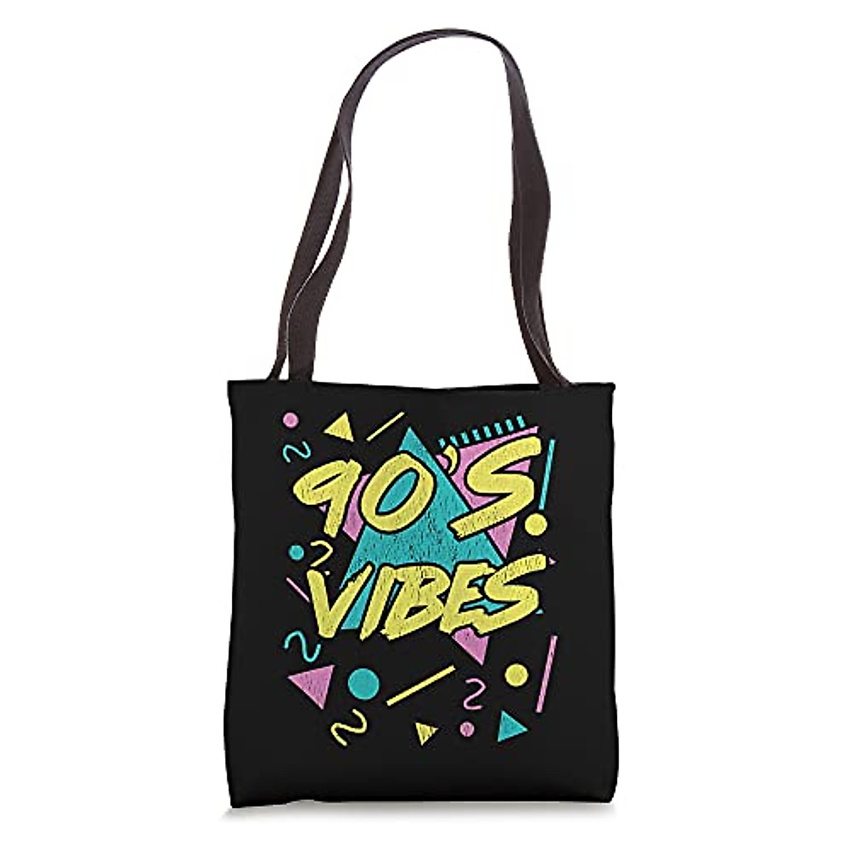 90's Vibes Geometric Cool 90s Retro 1990s Aesthetic Vibes Tote Bag