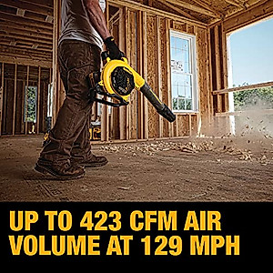 DEWALT FLEXVOLT 60V MAX Blower, Brushless, Handheld, 3-Ah Battery (DCBL770X1)