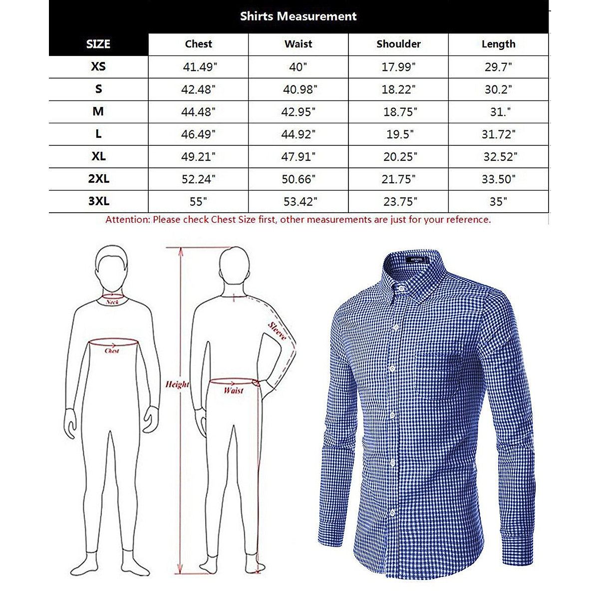 Men Plaid Cotton Casual Slim Fit Long Sleeve Button Down Dress Shirts Light Green