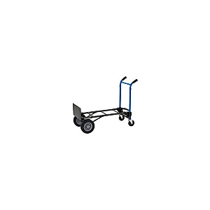 Harper Trucks Quick Change 4-in-1 Convertible Hand Truck, Dual Handle, 10" Solid Rubber Wheels
