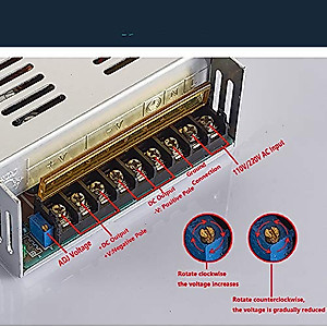 Xunba 500W DC Output 0-36V 15A Adjustable DC Power Voltage stabilization Converter Digital Display Voltage Regulator Transformer Switching Power Supply AC 110/220V (SD500-0-36)