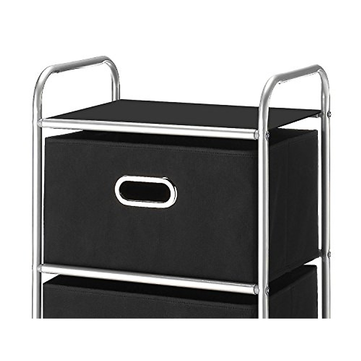 Whitmor 3 Drawer Rolling Cart - Home and Office Storage Organizer