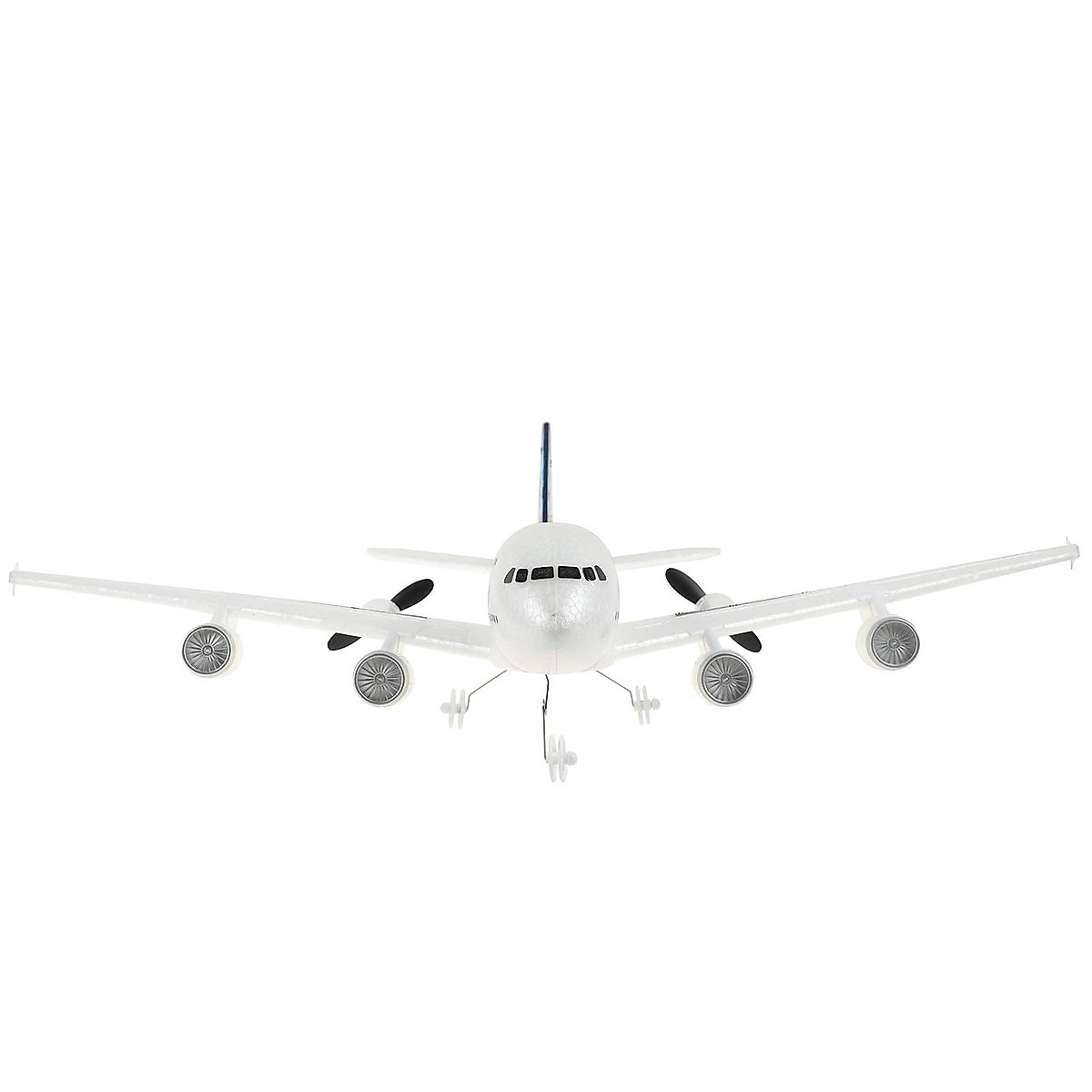 PLRB TOYS RC Plane Remote Control Airplane RC Plane,2.4Ghz DIY 2 Channels Radio Control Airplane Built in 6-Axis Gyro, A380 RC Aircraft EPP Foam Glider for Beginner (Two Batteries)