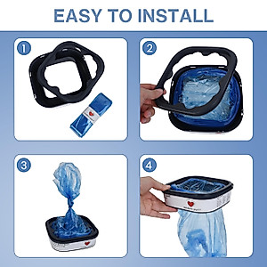 Modern Purr XL Strong Cat Litter Refill Bags, Non-Original Cartridge Compatible with Litter Genie XL, Litter Genie XL+, Litter Genie Standard & Litter Genie Plus Pails, Litter Refill (8 Pack)