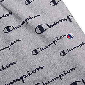 Champion Gym Shorts Big and Tall - All Over Print Mens Workout Athletic Shorts Heather Grey Navy